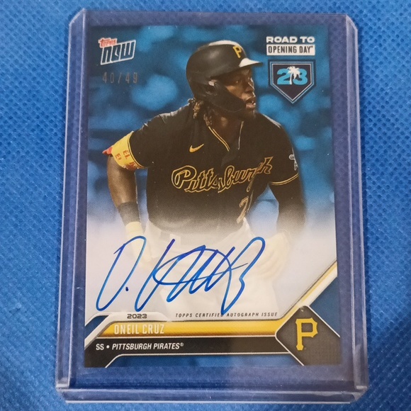 Toys | 223 Topps Now Road To Opening Day Oneil Cruz A20 Auto 0399 ...
